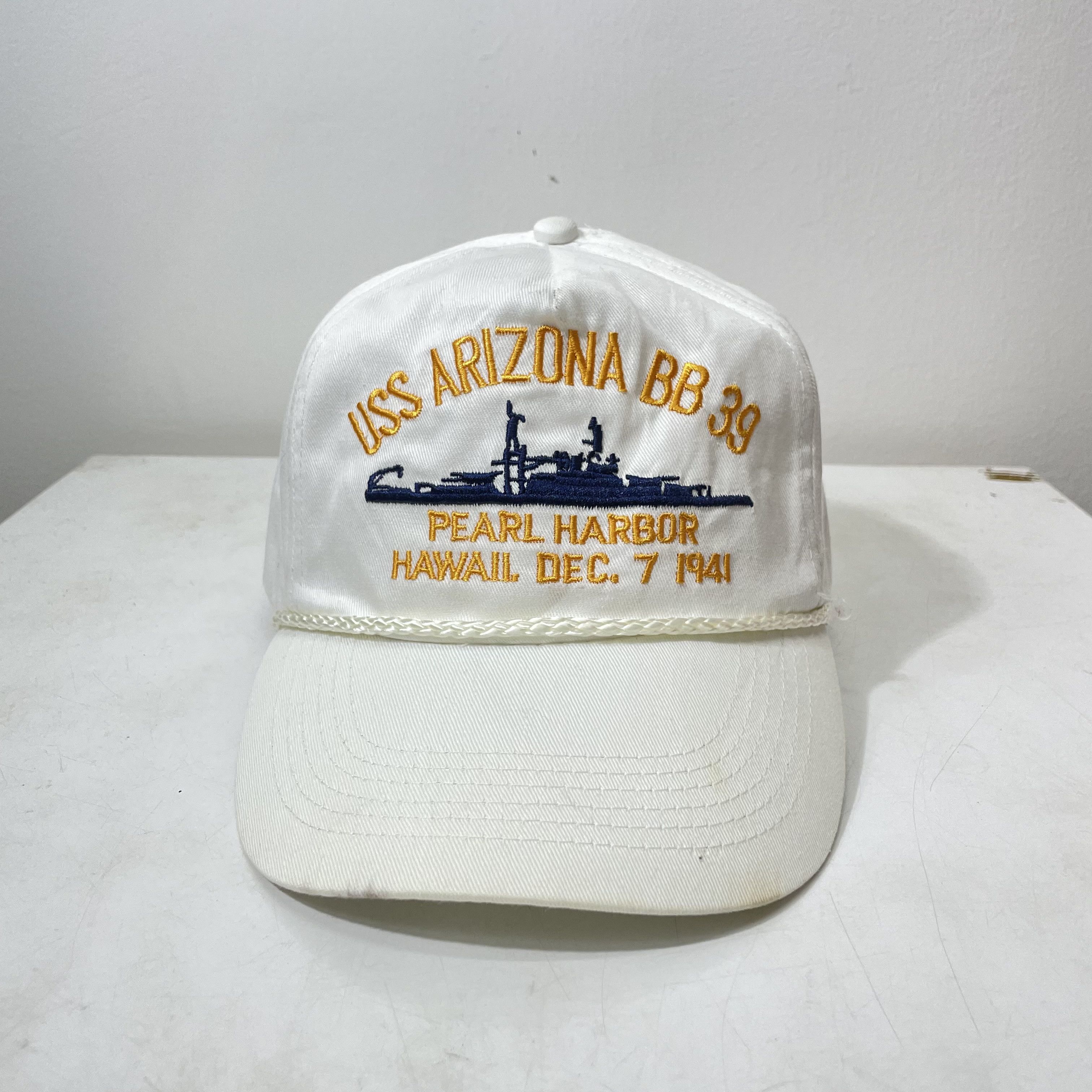 Military × Retro Hat × Usmc USS ARIZONA BB38 PEARL HARBOR HAWAII WAR ...