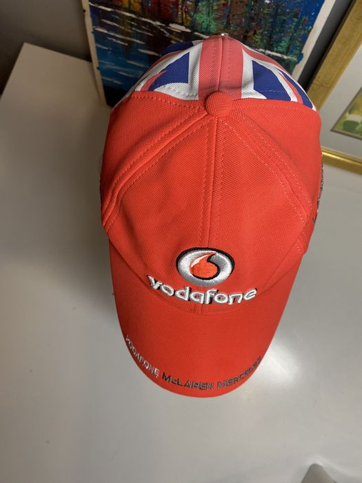 Mercedes Benz McLaren F1 Vodafone Mercedes Button Baseball Cap | Grailed