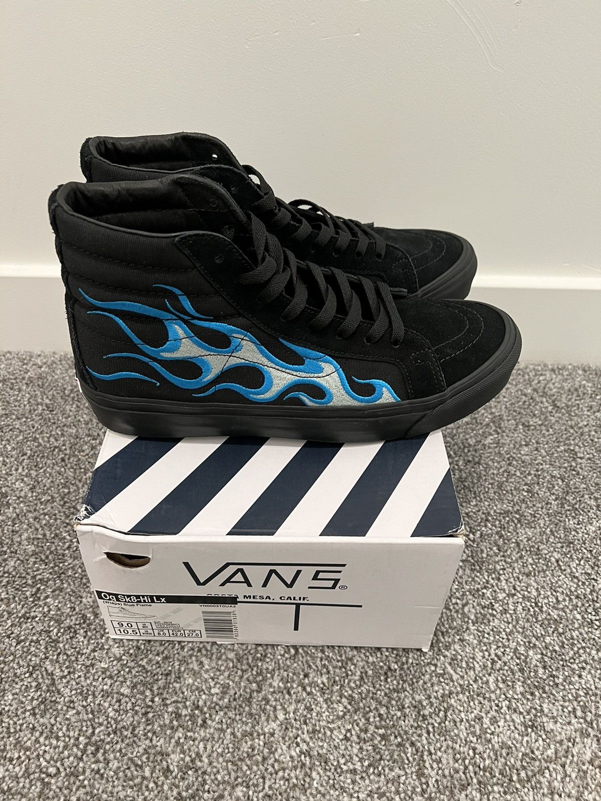 Vans × Wtaps Vans Wtap Collab Blue Flame Sk8-Hi Lx | Grailed
