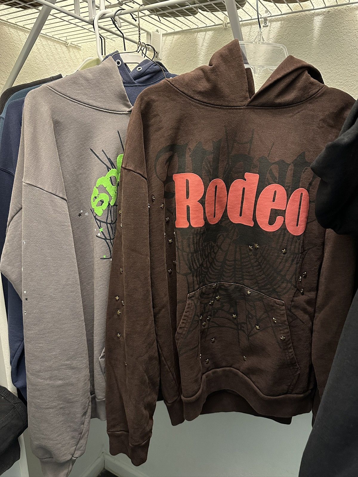 Sp5der × Travis Scott Sp5der Worldwide X Travis Scott DBR Hoodie | Grailed