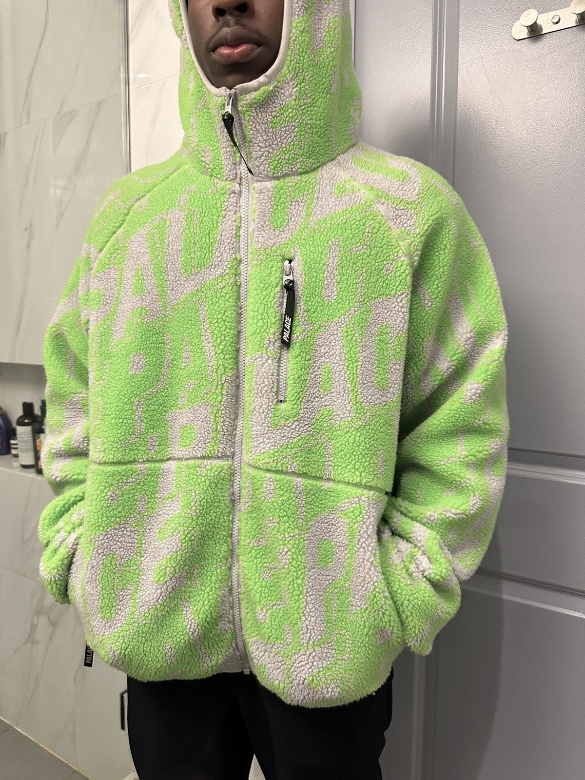 Palace Palace Skateboard Jacquard Fleece Hooded Jacket | Grailed
