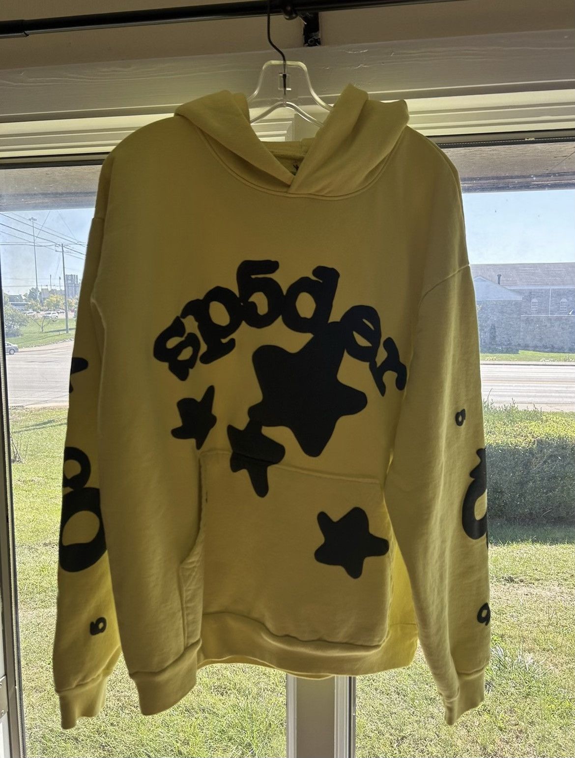 Spider Worldwide SP5DER YELLOW BELUGA HOODIE | Grailed