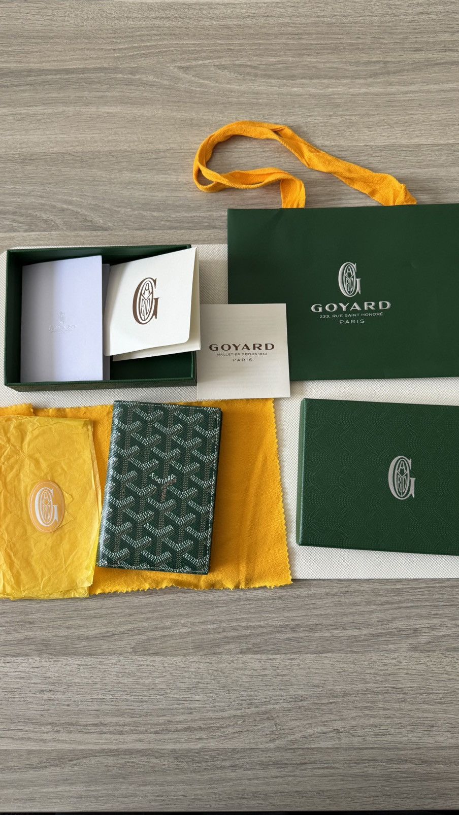 Goyard Goyard green wallet | Grailed