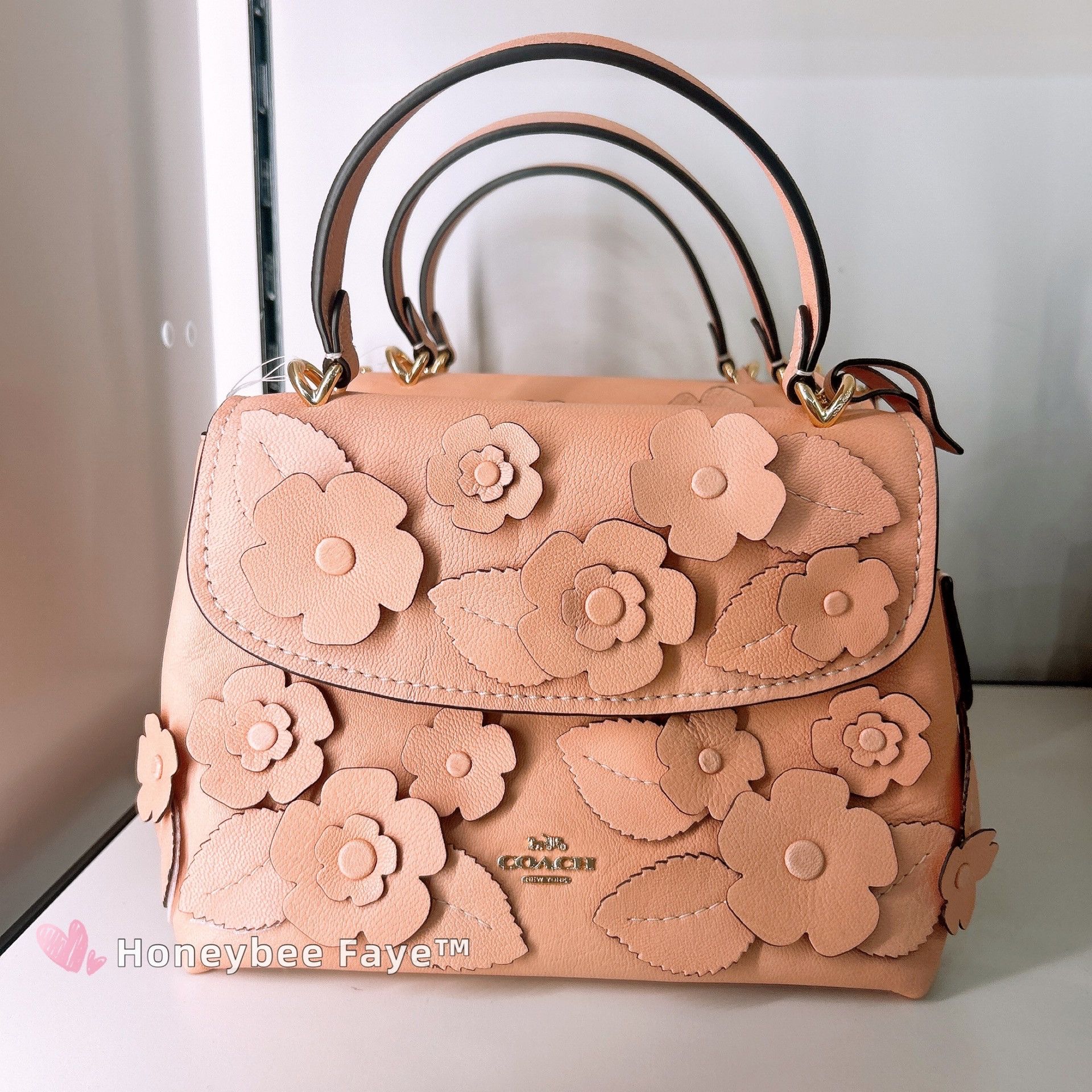 Coach NWT Coach Emory Top Handle Bag With Floral Applique CDY44 | Grailed