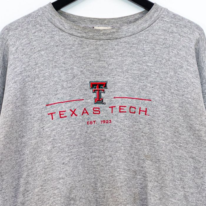 Vintage Texas Tech University Embroidered Sweatshirt Y2K | Grailed