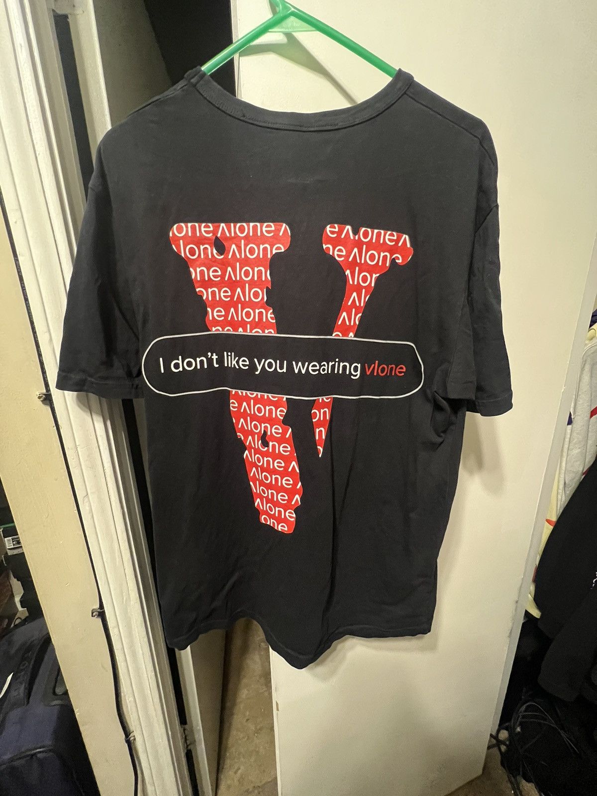 Vlone VLONE Text Message Shirt With V | Grailed