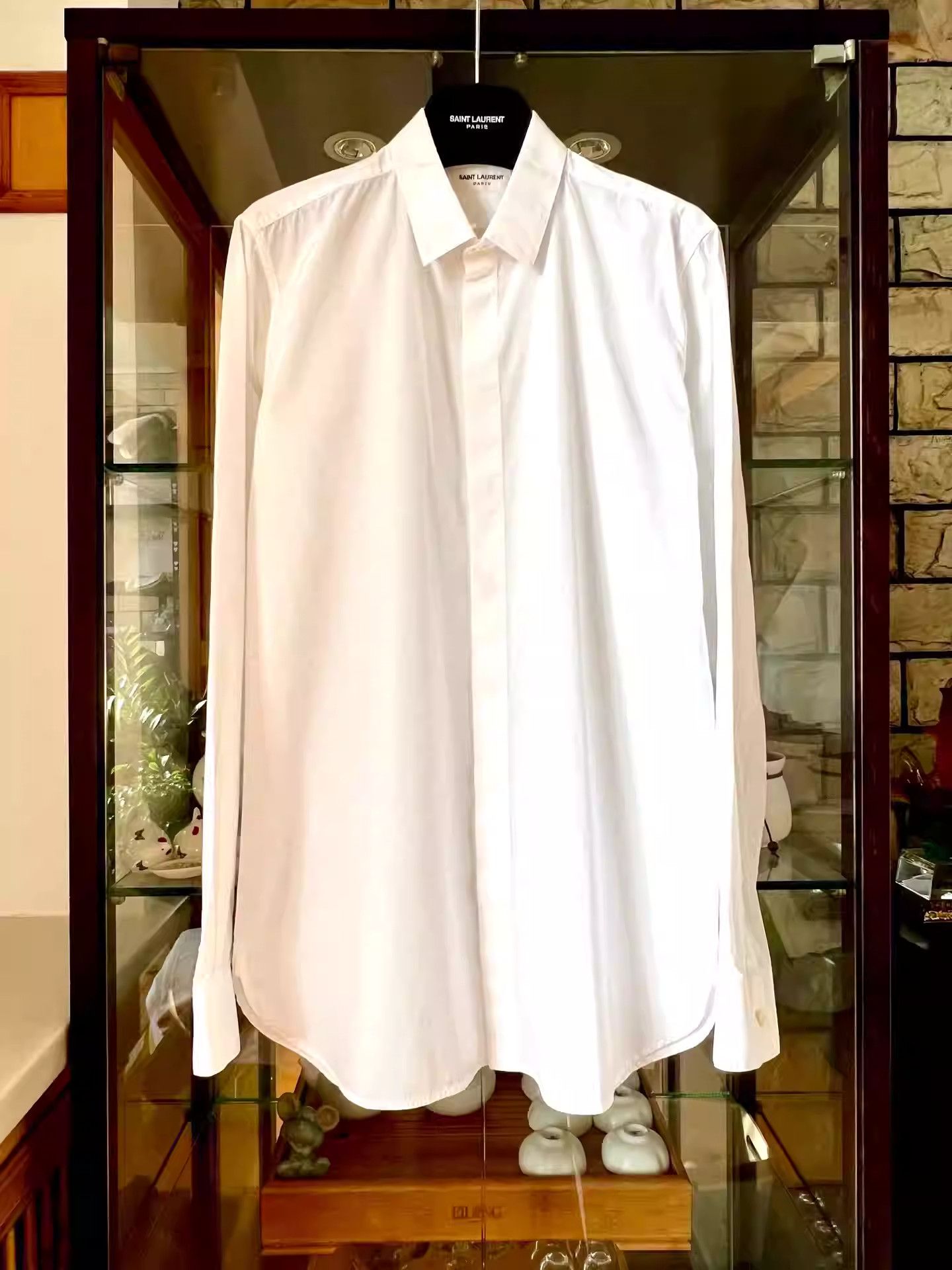 Saint Laurent Paris SLP Mulberry Silk Blouse with Concealed Placket in ...