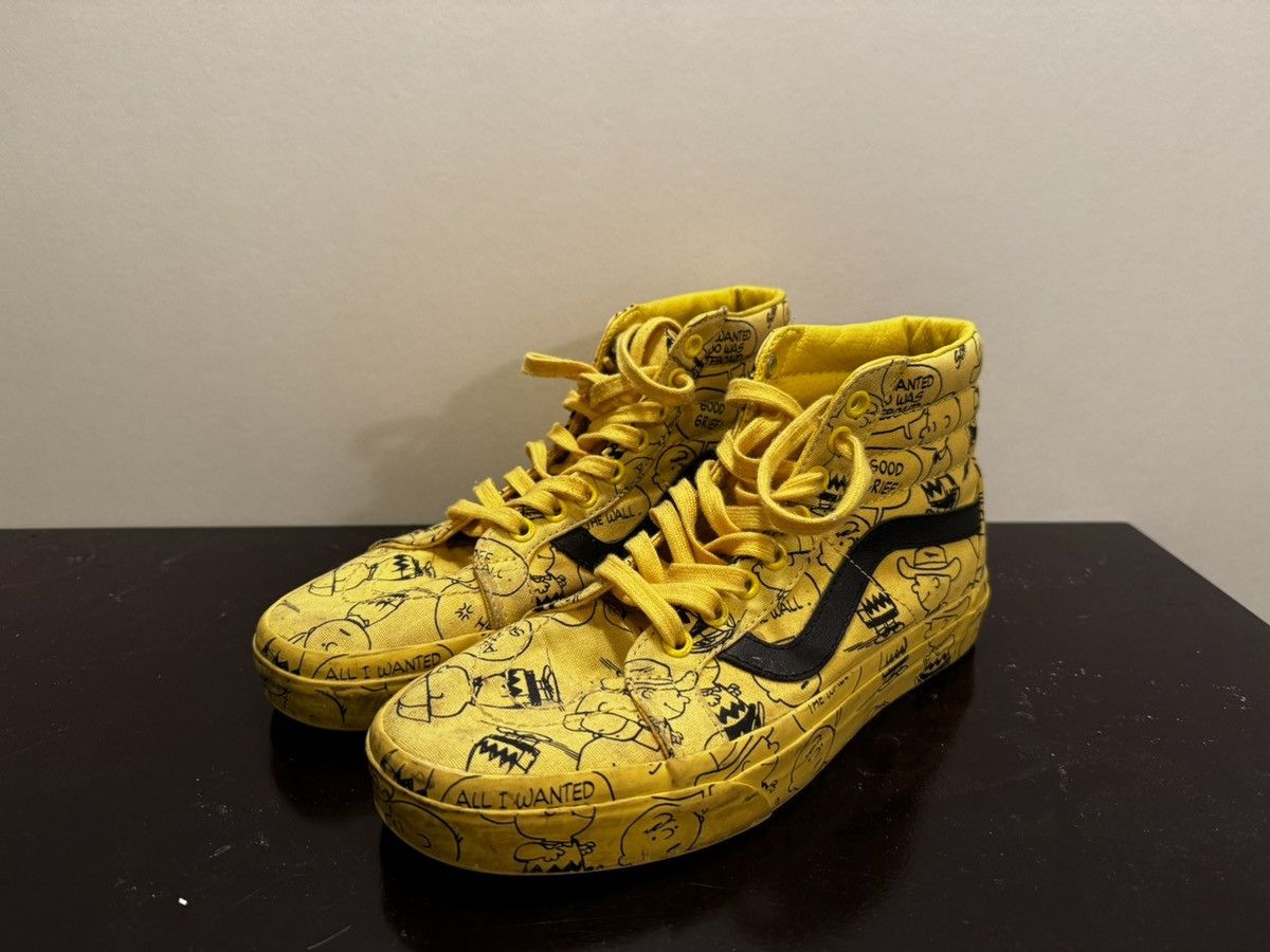 Peanuts × Vans Vans x Peanuts Sk8-Hi ‘Charlie Brown Maize’ | Grailed