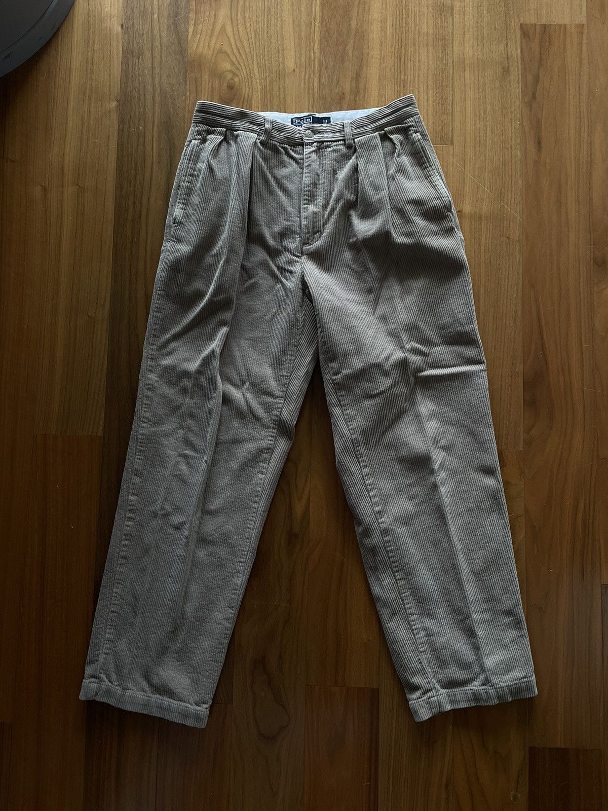 Polo Ralph Lauren PRL Vintage 90’s Corduroy Pleated Andrew pants | Grailed