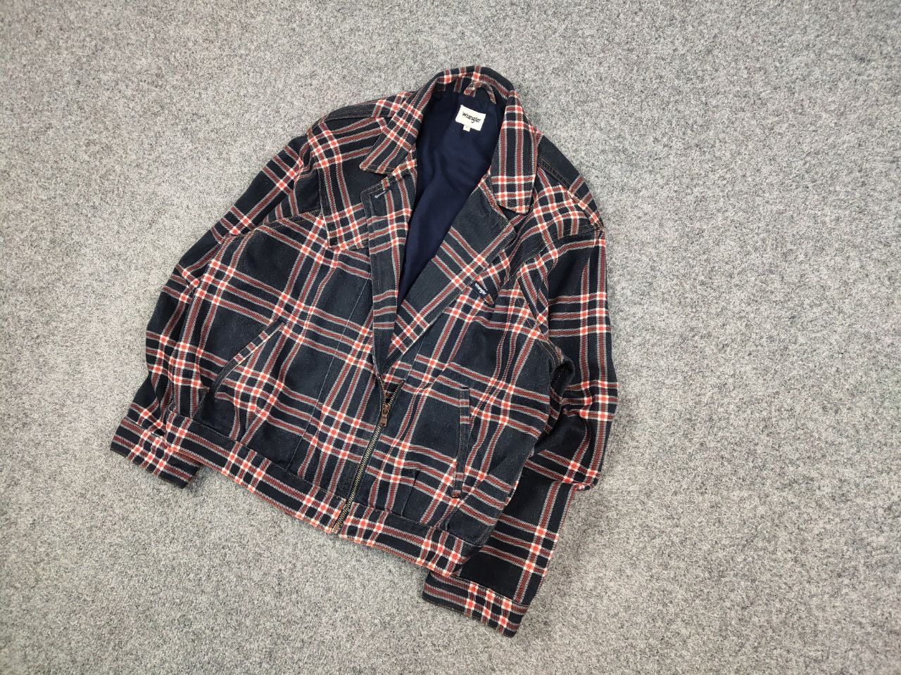 Streetwear × Vintage × Wrangler Wrangler Retro 80's Plaid Check Denim ...