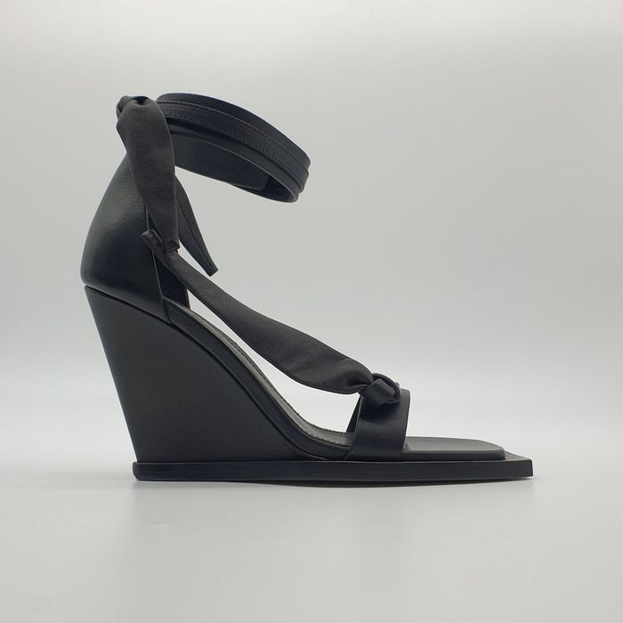 Rick Owens Rick Owens Single Bow Wedge leather 38 | Grailed