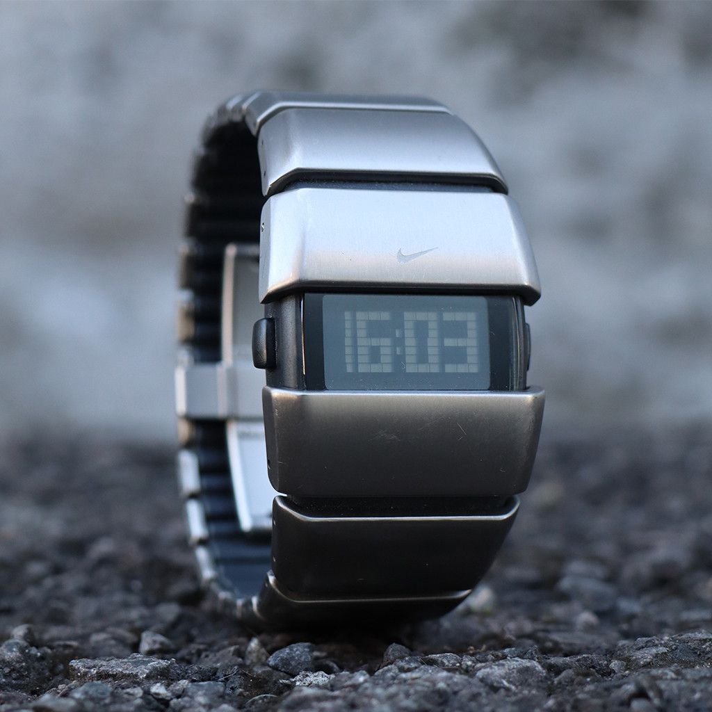 Nike Nike D-Line Titanium 2001 Unholey Ron | Silver Digital Watch | Grailed