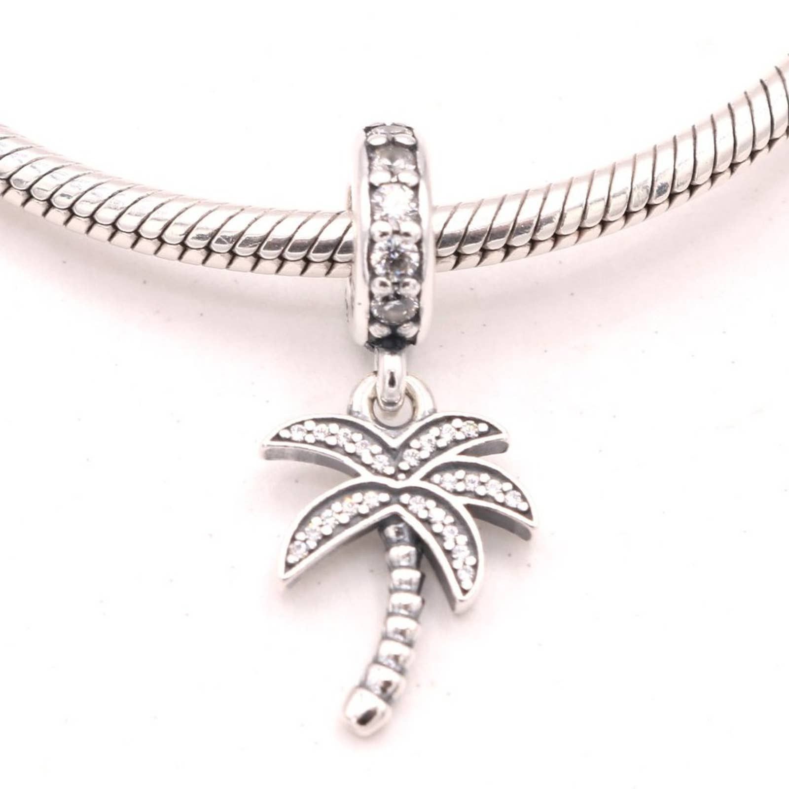 pandora Authentic PANDORA Sparkling Palm Tree Dangle | Grailed