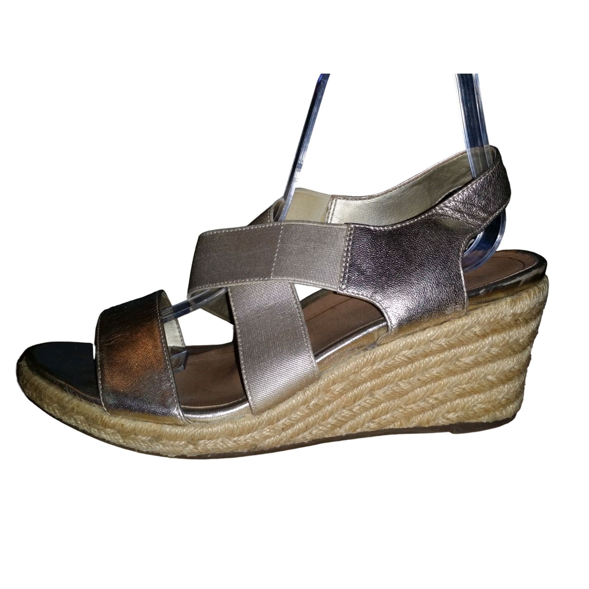Vionic Vionic Ansleigh Wedges Women Sz 8 Gold Espadrille Strappy Ev ...
