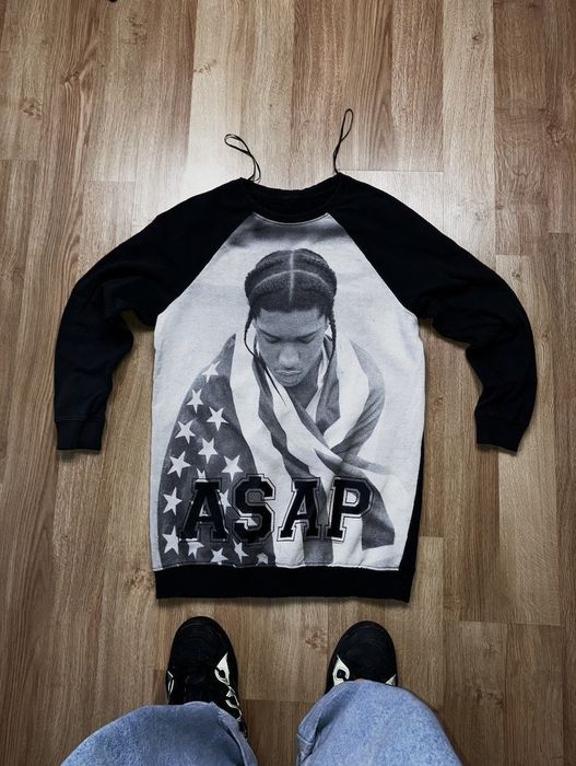 Vintage ASAP Rocky Long Live Asap Streetwear Crewneck | Grailed