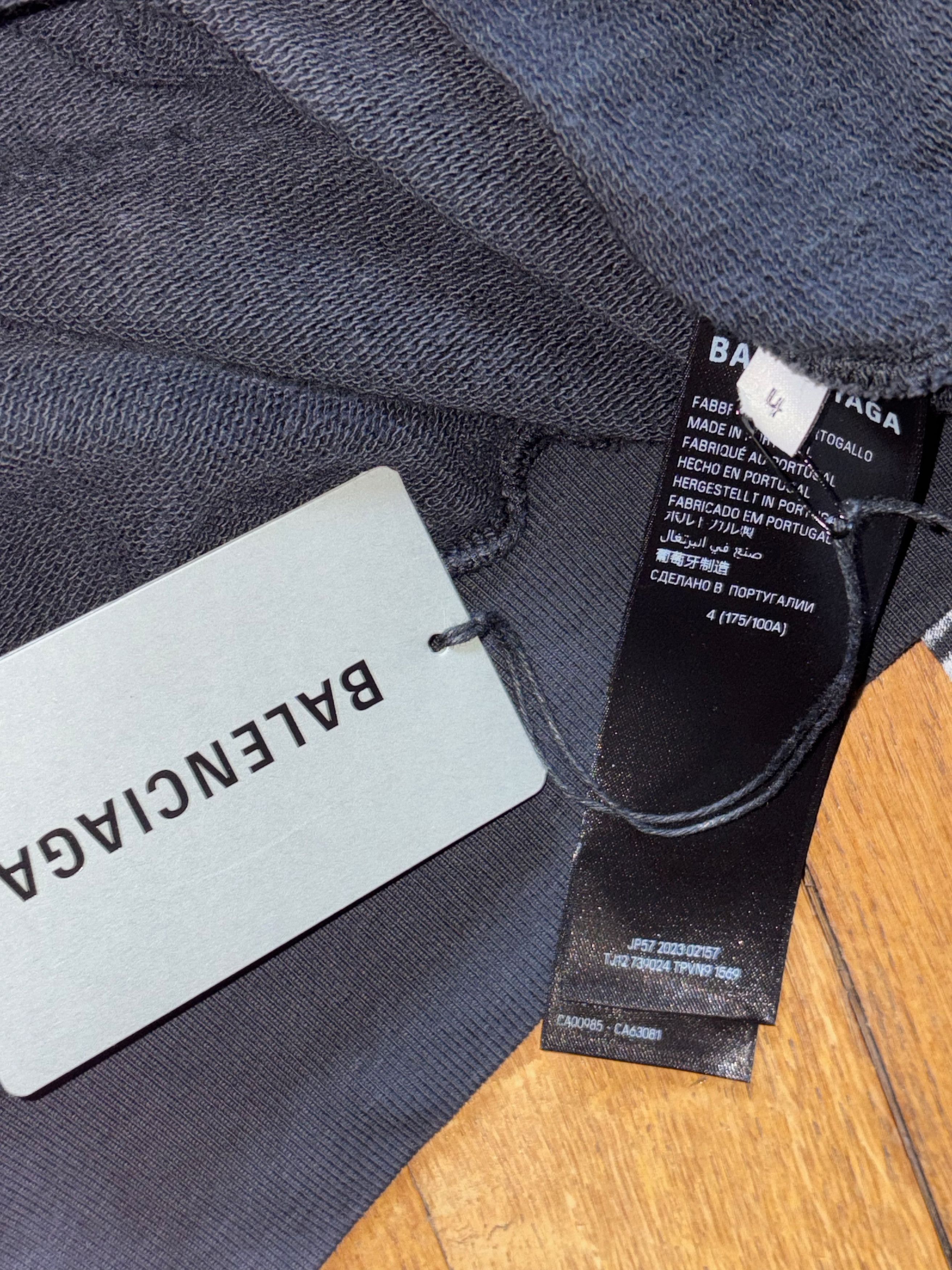 Balenciaga Balenciaga Metal Outline Logo Hoodie | Grailed