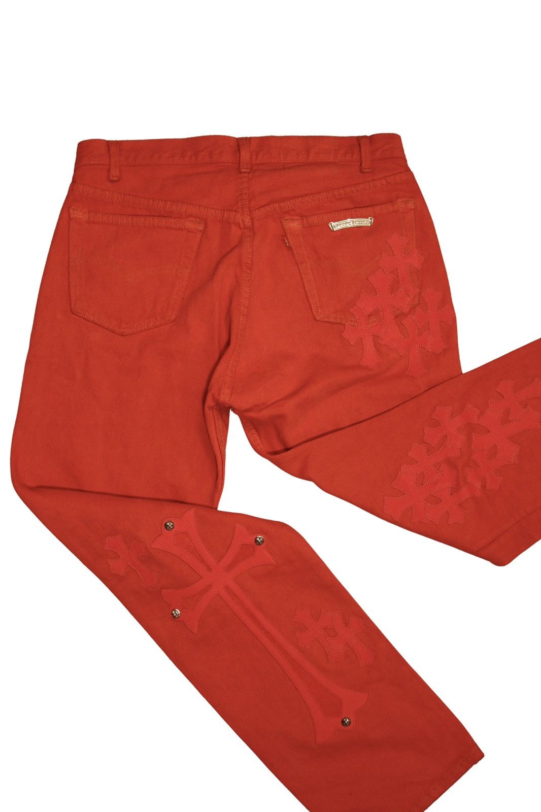 Chrome Hearts × Levi's 1 of 30 Chrome Hearts All Red Leather Cross ...