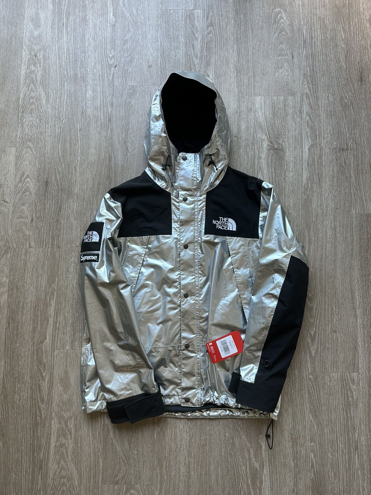 Supreme Vintage Supreme TNF Metallic/Silver Jacket | Grailed