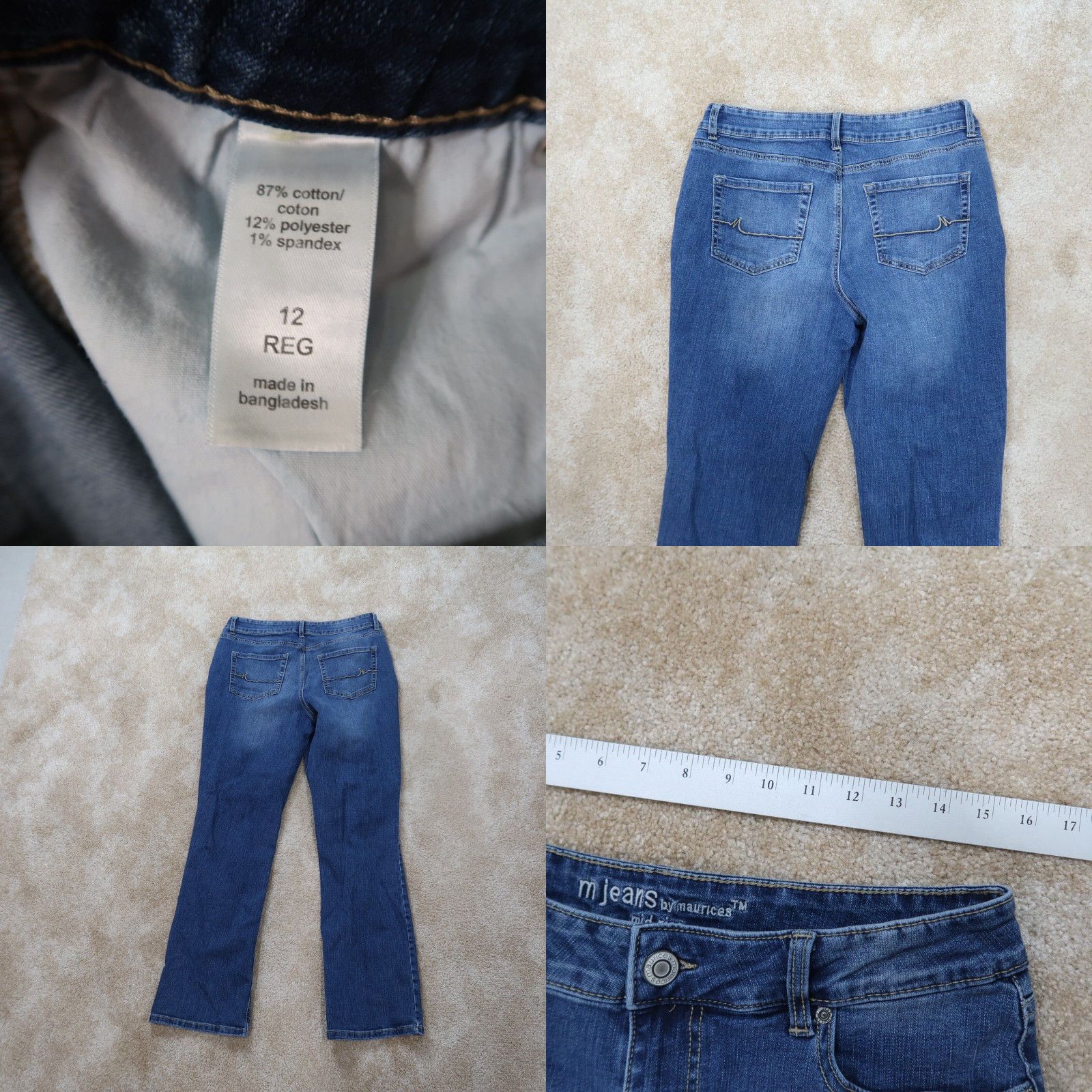 Vintage Maurices Mid Bootcut Jeans Women's 12 Blue Denim Pants | Grailed