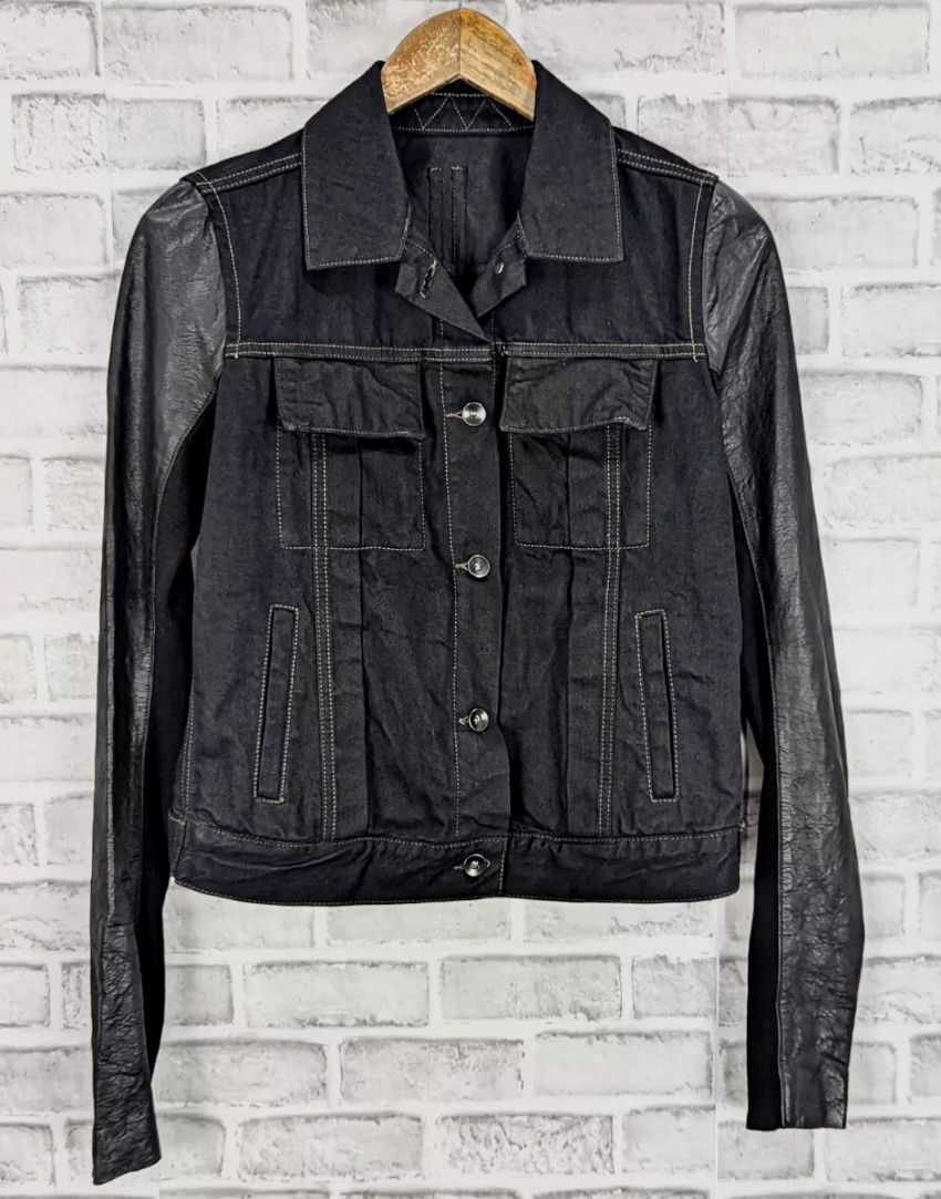 Rick Owens × Rick Owens Drkshdw FLAWLESS 2012 Waxed Denim and Leather ...