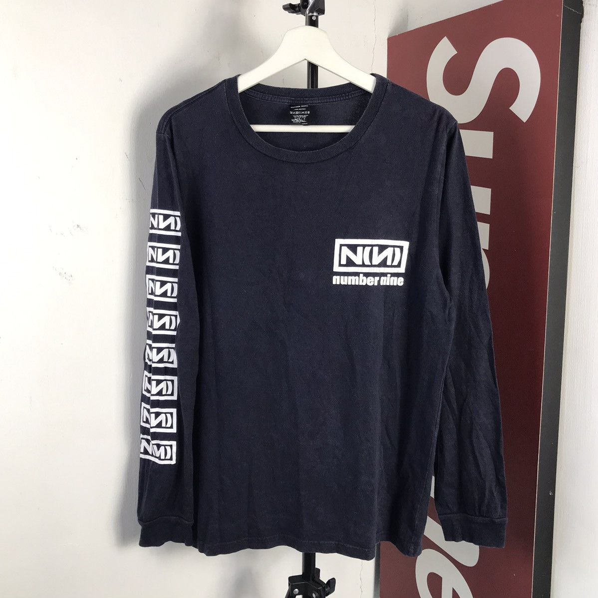 Number (N)ine S/s00s Number Nine Long Sleeve Nine Inch Nails Tshirt ...