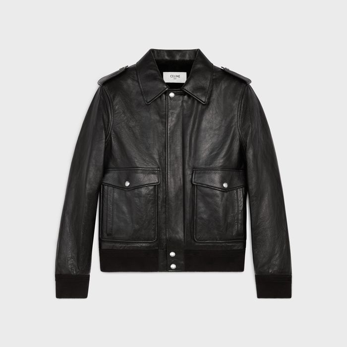 Celine Celine FW19 Aviator Lambskin jacket | Grailed