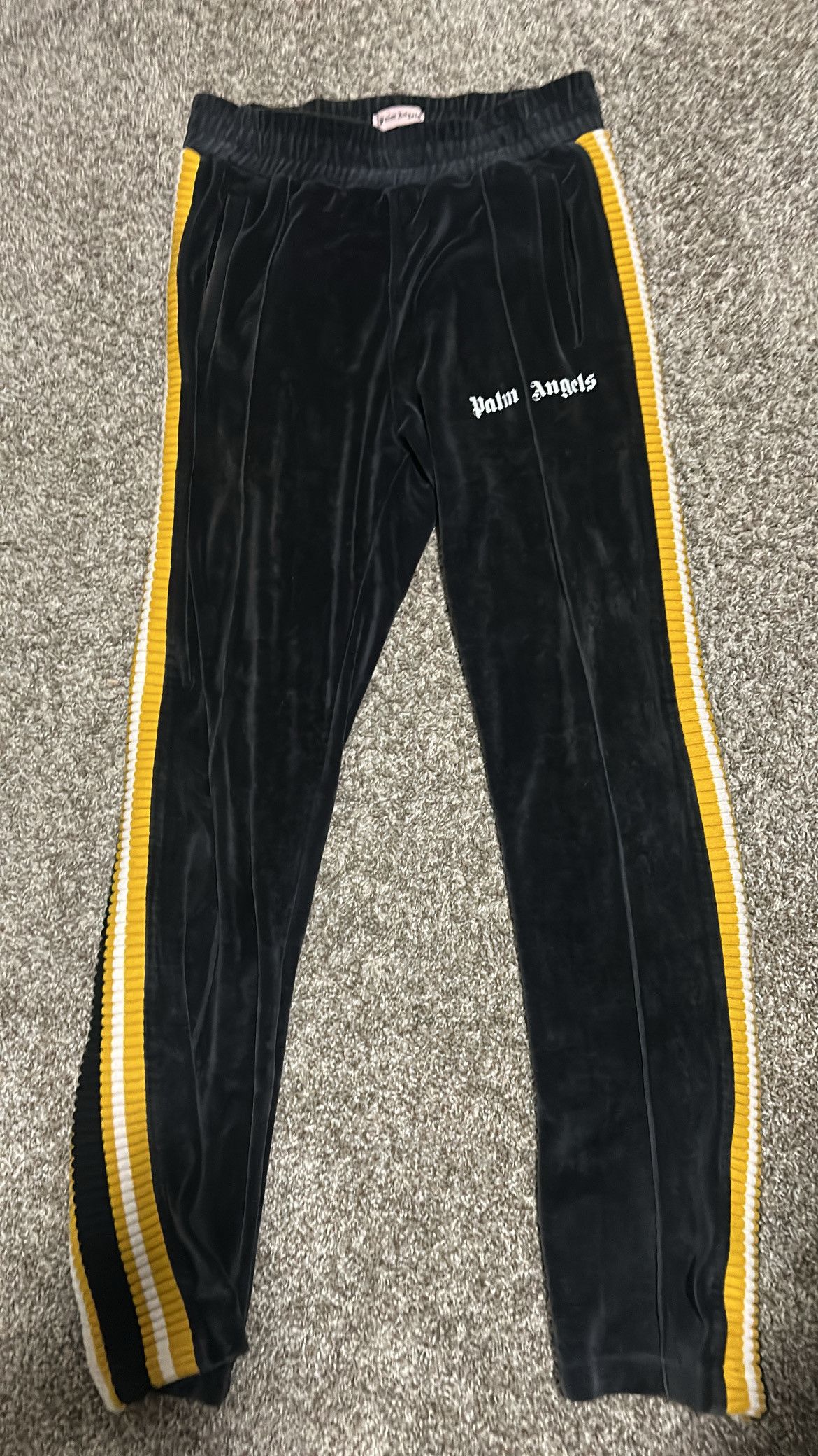 Palm Angels Palm Angels Track Pants Chenille Velour | Grailed
