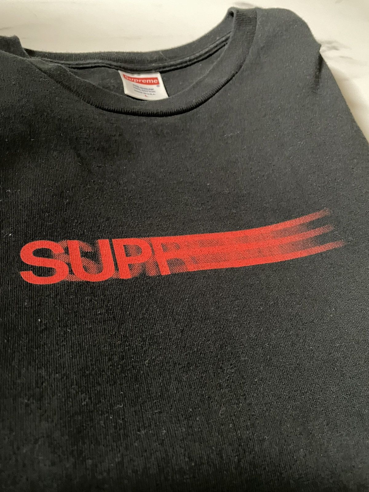 Supreme SS10 Supreme Motion Logo Black and Red | Grailed