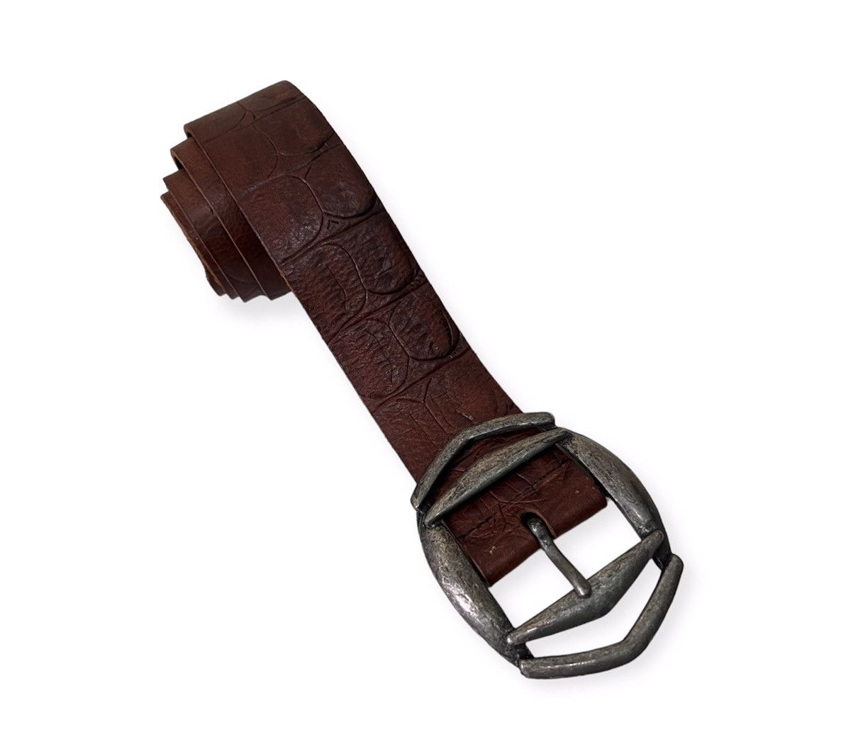 Japanese Brand Japanese Brand Leather Rare Design Buckle Belt | Grailed