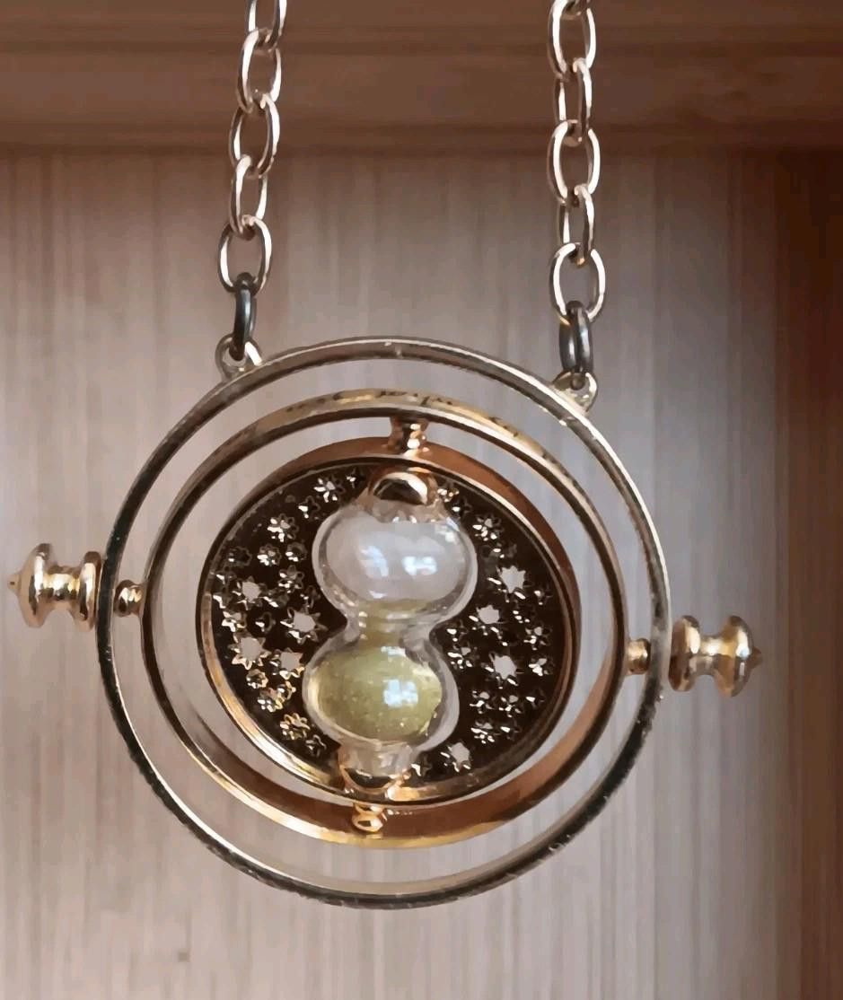 Designer Harry Potter Rotating Time Turner with Hourglass Necklace ...