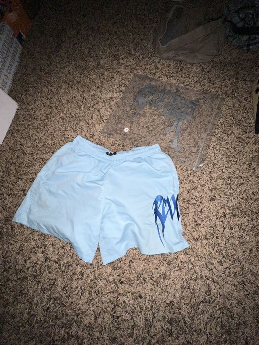 Revenge Revenge Nylon Blue Shorts | Grailed