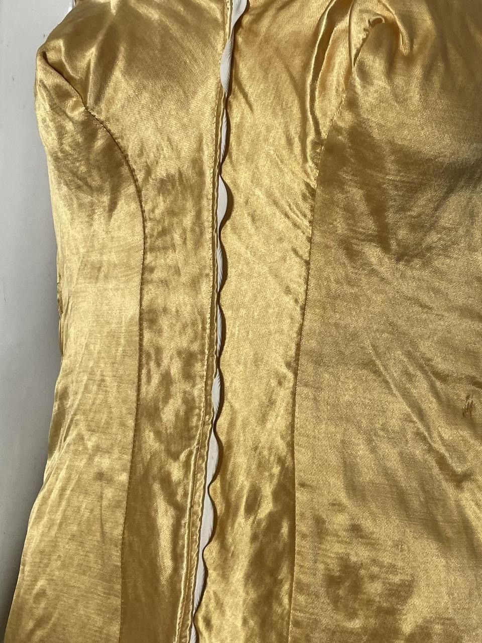 Vintage Vintage 1950s Gold Satin Bathing Suit Minster Swimsuit | Grailed