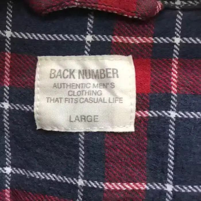 Flannel Japanese Brand Back Number Flannel Shirt | Grailed