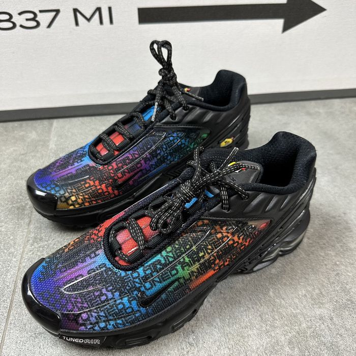 Nike Nike TN Air Max Plus 3 Rainbow Black 40 streetwear drill | Grailed