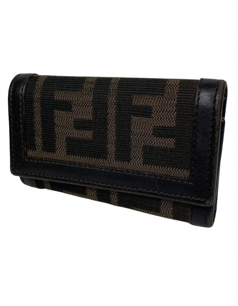 Fendi Fendi Zucca Monogram Leather Key Holder | Grailed