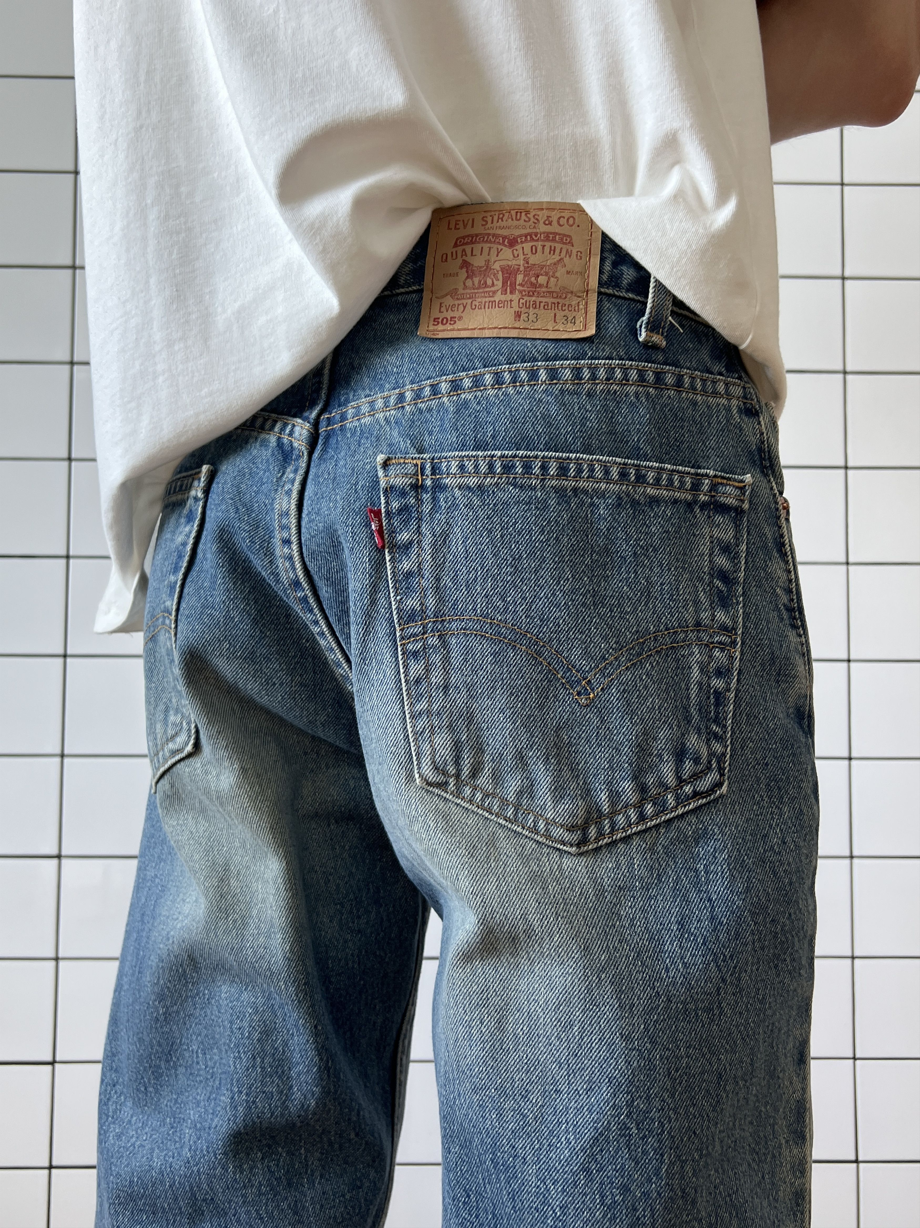 Jean × Levi's × Vintage Vintage LEVIS Jeans 505 Denim Wash Blue 90s A8673 | Grailed