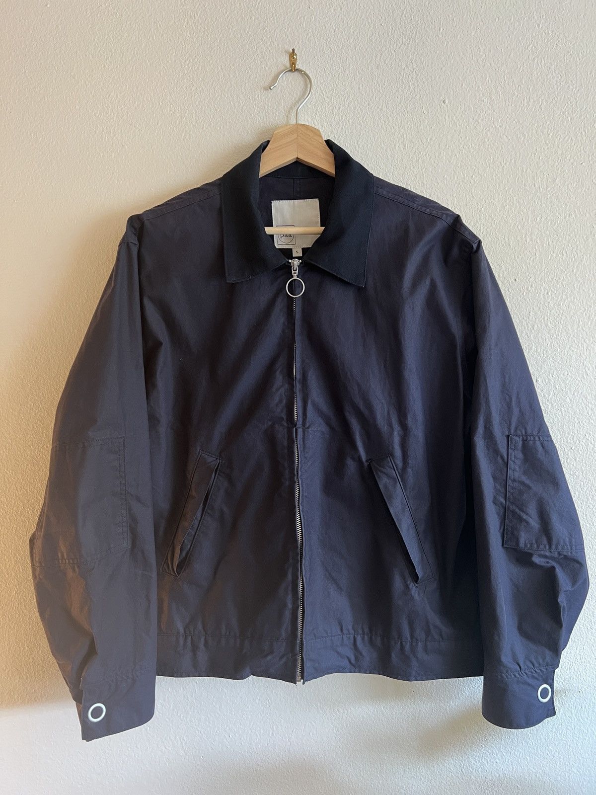 Paa Paa Big Rig Navy Waxed Jacket (Small) | Grailed