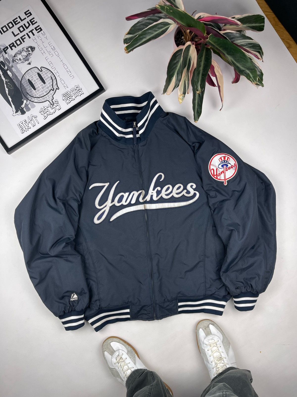 MLB Rare Vintage 90s New York Yankees Jacket Majestic | Grailed