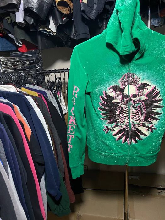 Christian Audigier Vintage Really Point Like Ed Hardy Y2K Full Zip ...