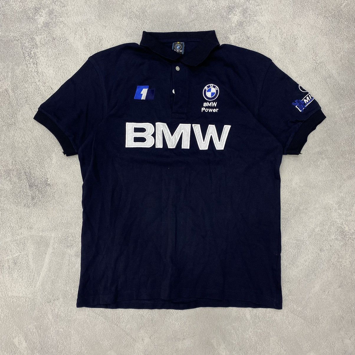 Bmw vintage BMW distressed polo | Grailed