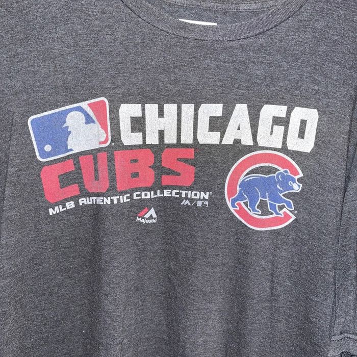 MLB Gray Chicago Cubs Tshirt XL Magestic MLBAuthentic Collection | Grailed