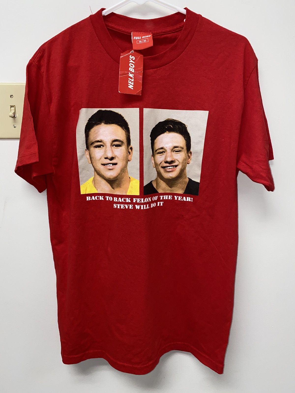 Full Send Original Steve will do it Mugshot Tee | Grailed