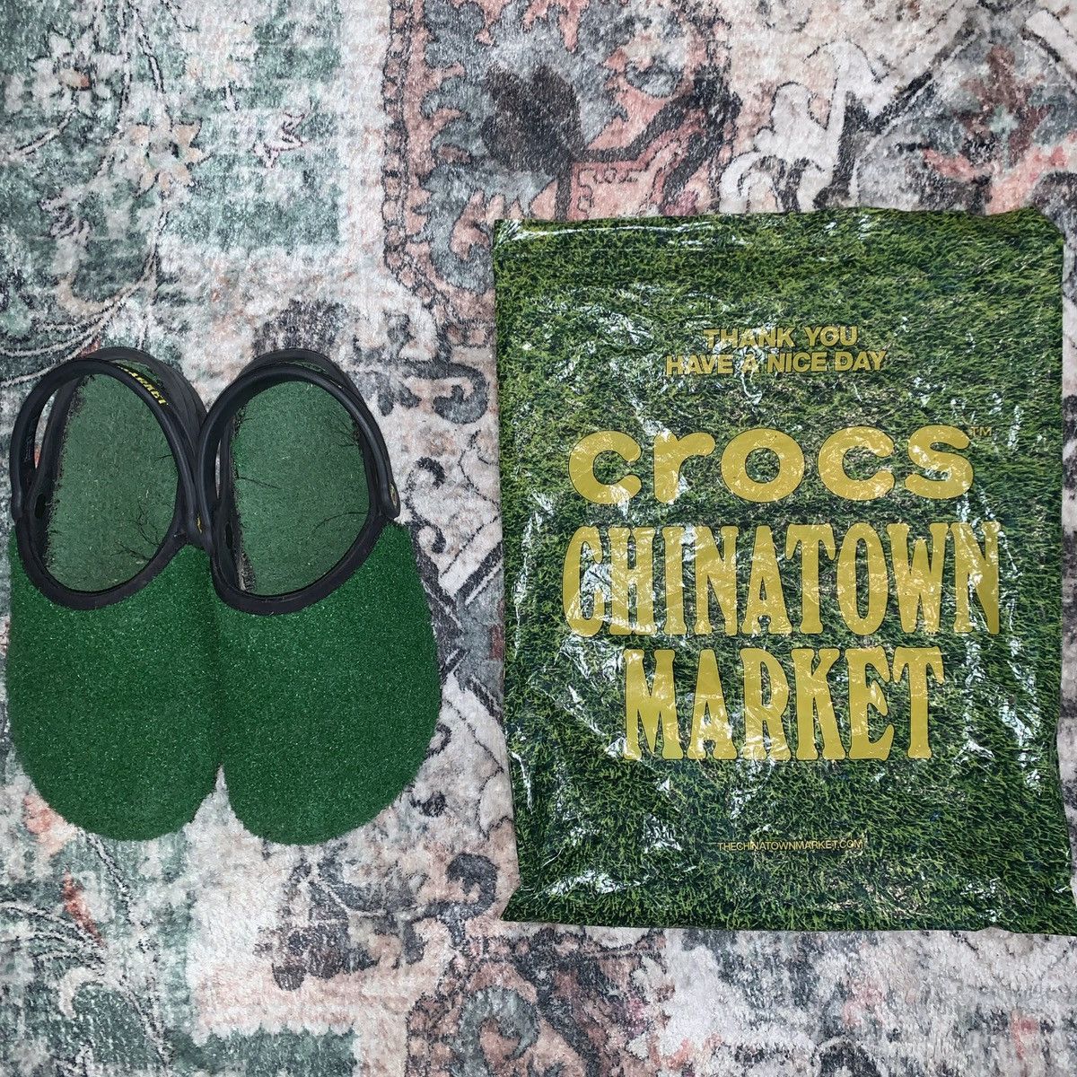 Crocs × Market Crocs x Chinatown Market Dimitri Clog Green Grass/Turf ...