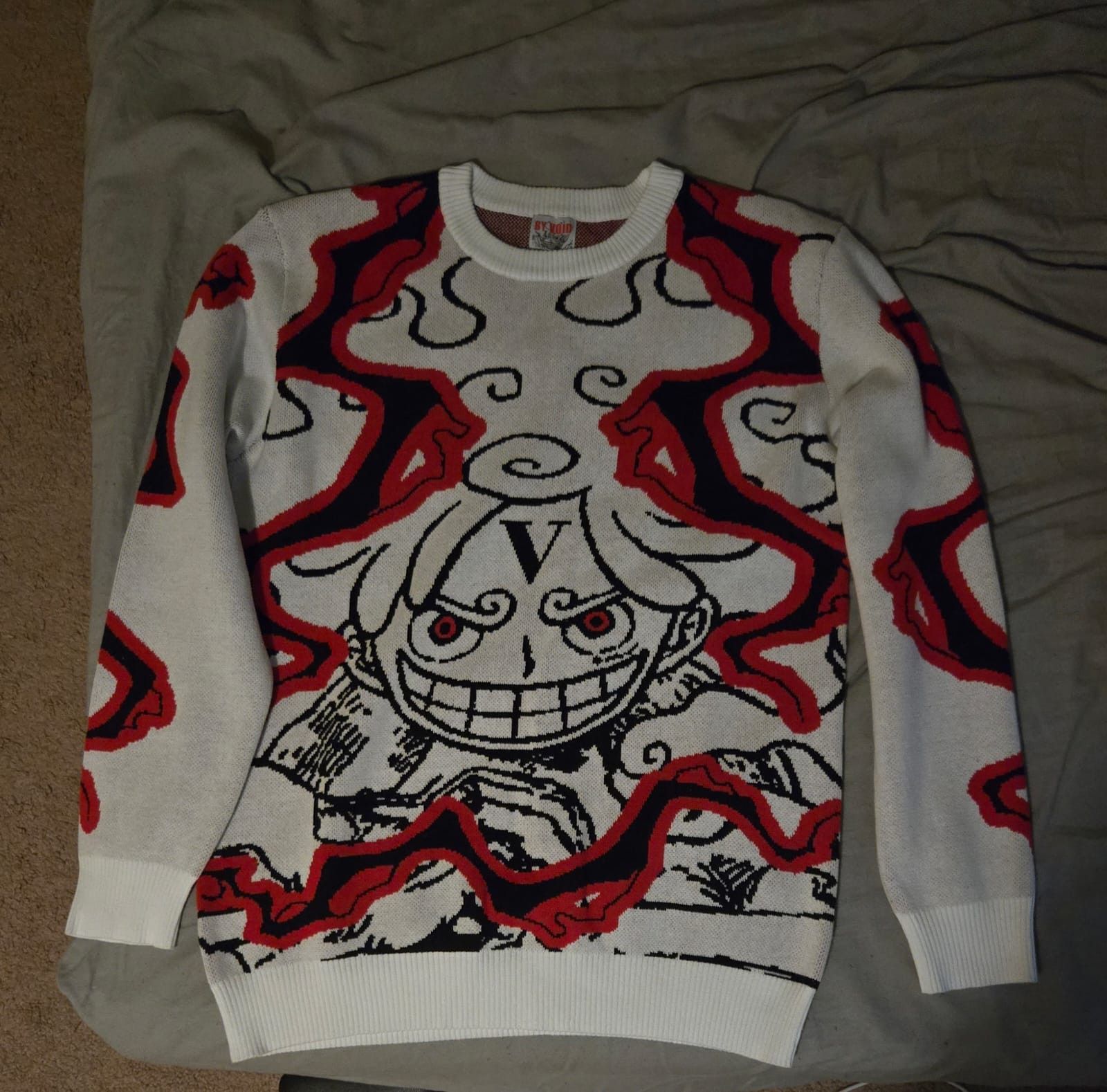 Anime × One Piece Luffy Gear 5 Sweater | Grailed
