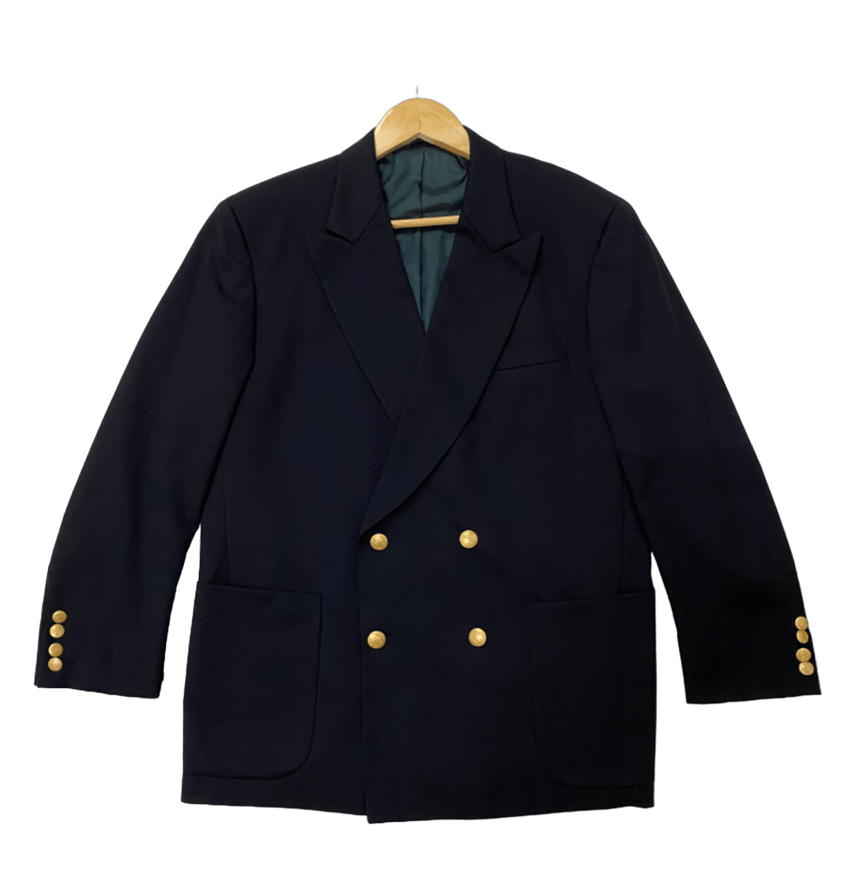 Celine × Hedi Slimane Cyberweek Wool Celine Paris Gold Double Breasted ...