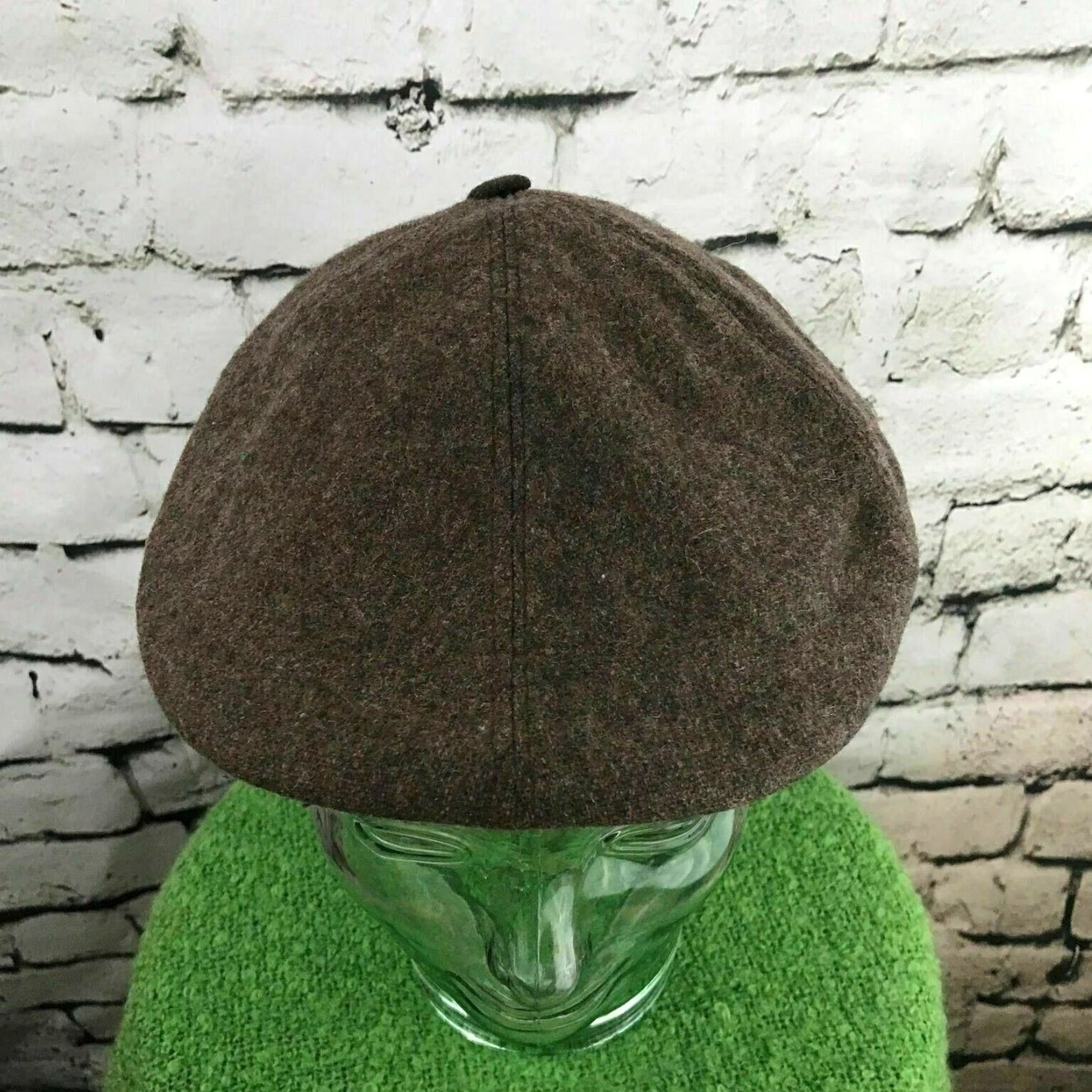 Etro Pure Brown Wool Richly Textured Retro Inspired Flat Cap for Men in ...