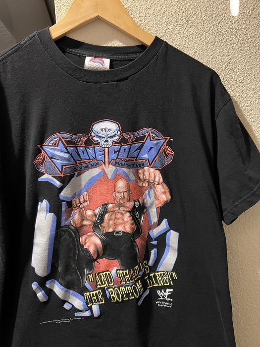 Vintage Vintage Stone Cold Steve Austin Rare Shattered Glass Wwf Tee ...