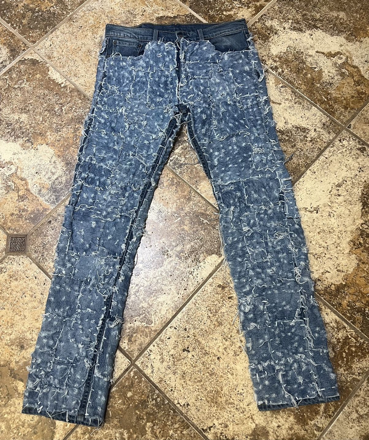 Levi's Earftones Full Patchwork Denim | Grailed