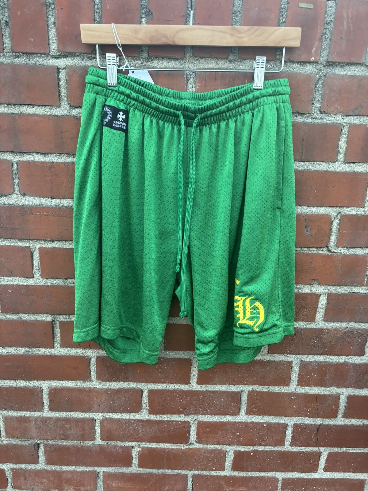 Chrome Hearts Chrome hearts green basketball shorts | Grailed