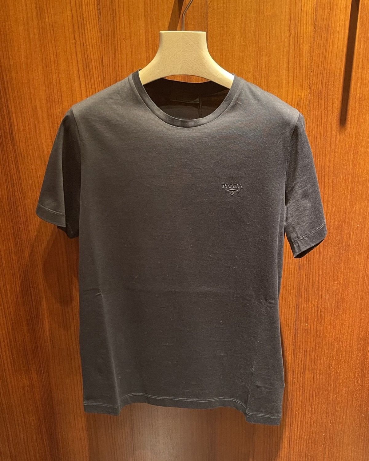 Prada Prada Embroidered Chest Logo T-Shirt | Grailed